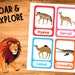 African Animals Printable Flashcards | African Animal Learning Cards ...