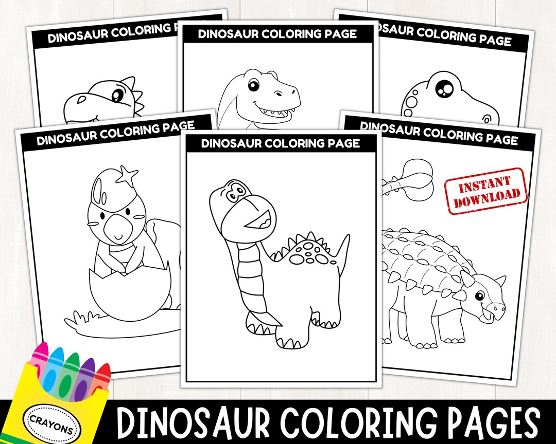 Printable Dinosaur Coloring Pages | Dinosaur Activity for Kids | Dino ...