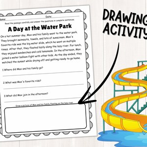 Summer Reading Comprehension Printable Worksheets | Engaging Stories ...