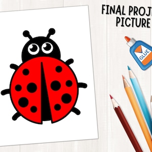 Printable Ladybug Craft Template for Kids | Spring Activity | Insect ...
