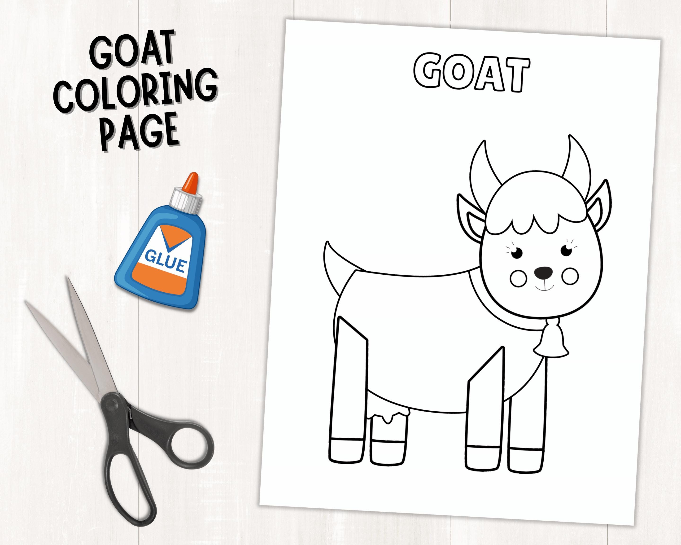Printable Goat Craft Template | Farm Animal Craft for Kids | Farm ...