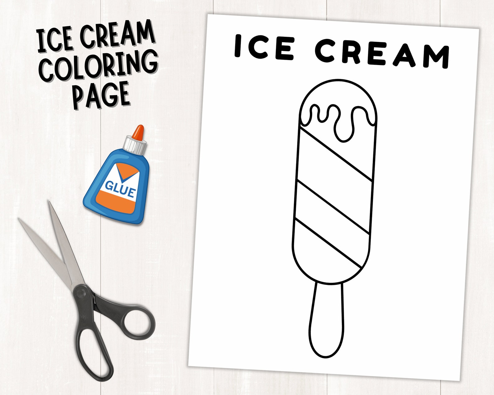 Printable Ice Cream Craft Build an Ice Cream Summer Craft Activity ...