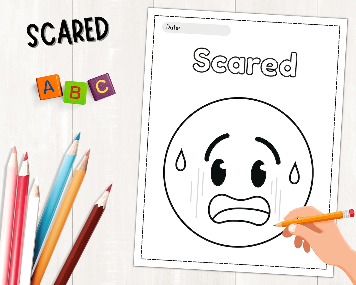 Emotions Coloring Pages for Kids Social Emotional Learning Emotions and ...
