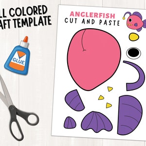 Anglerfish Craft for Kids, Ocean Animal Activity, Sea Life Craft ...