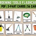 Printable Gardening Tools Flashcards, Garden Tools Montessori 3-parts ...
