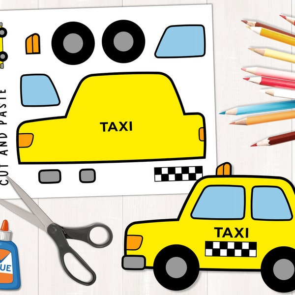 Taxi Printable - Etsy UK
