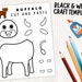 Printable Buffalo Craft Template | Domestic Animal Crafts | Color, Cut ...