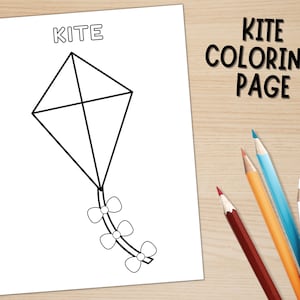 Kite Craft for Kids | Spring Activities | Build a Kite | Cut and Paste ...