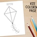 Kite Craft for Kids Spring Activities Build a Kite Cut and Paste Kite ...