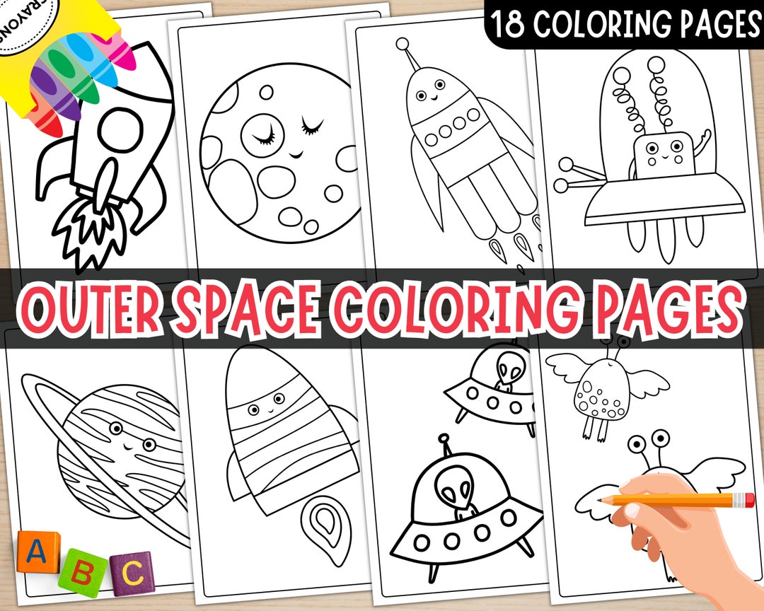 Printable Outer Space Coloring Sheets | Astronaut Coloring Pages for ...