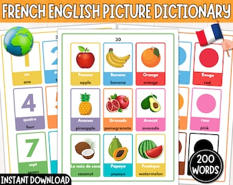 Printable German-english Picture Dictionary | My First 200 German Words ...