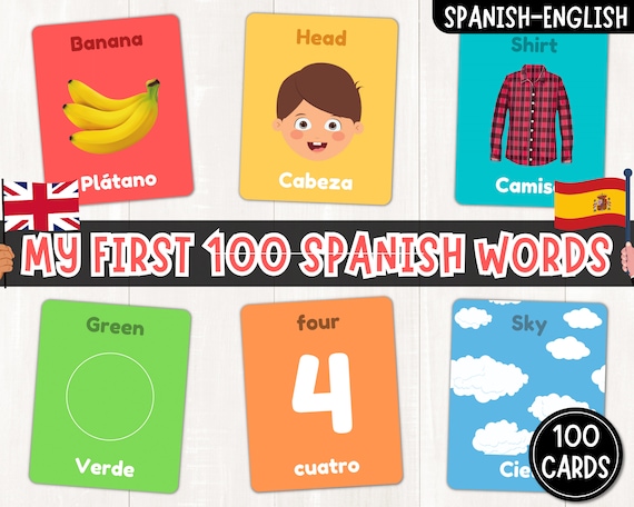 Spanish Words For Kids Printable