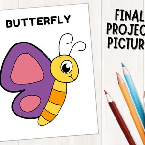 Butterfly Craft Template, Printable, Spring Activities, Insect Craft ...