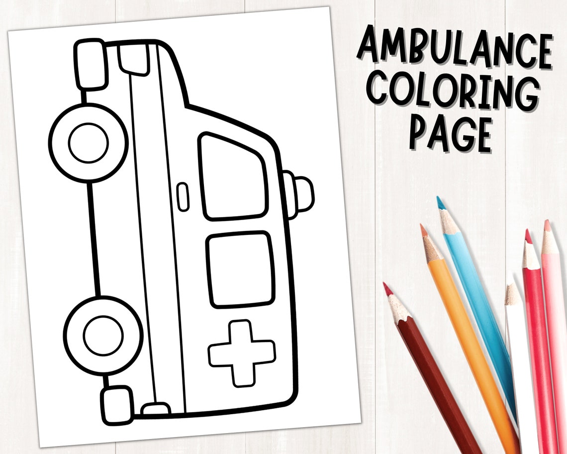 Printable Ambulance Craft, Transportation Craft, Build an Ambulance ...