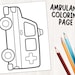 Printable Ambulance Craft, Transportation Craft, Build an Ambulance ...
