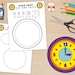 Printable Clock Craft for Kids, Telling Time Activity, Build a Clock ...
