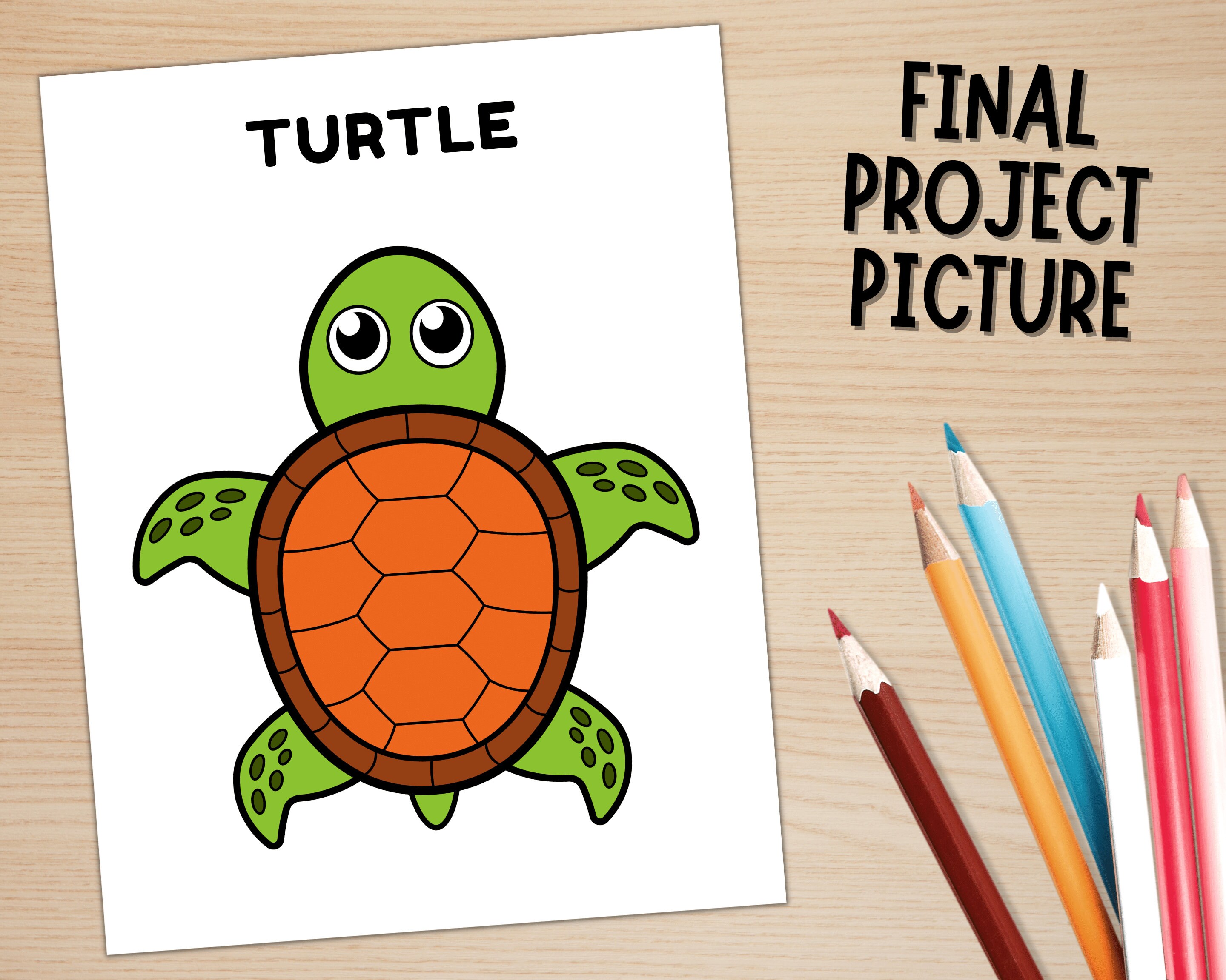 Sea Turtle Craft for Kids Sea Life Activities Ocean Animal Craft Cut ...