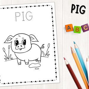 Printable Farm Animal Coloring Pages for Kids, Farm Activity Sheets ...