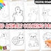 Printable Wild Animals Coloring Pages, Tracing Practise, Safari Animals ...