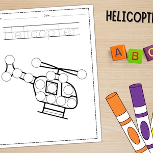 Transportation Do-a-dot Printables | Vehicles Dot Markers | Tracing ...