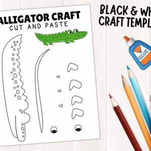Printable Alligator Craft Template | Reptile Activities | Zoo Animal ...