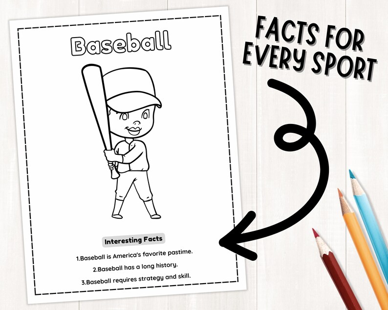 Printable Sports Coloring Pages for Kids | Interesting Facts About ...