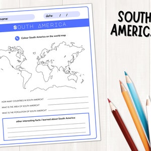 The 7 Continents of the World Worksheets | Continents Labeling ...