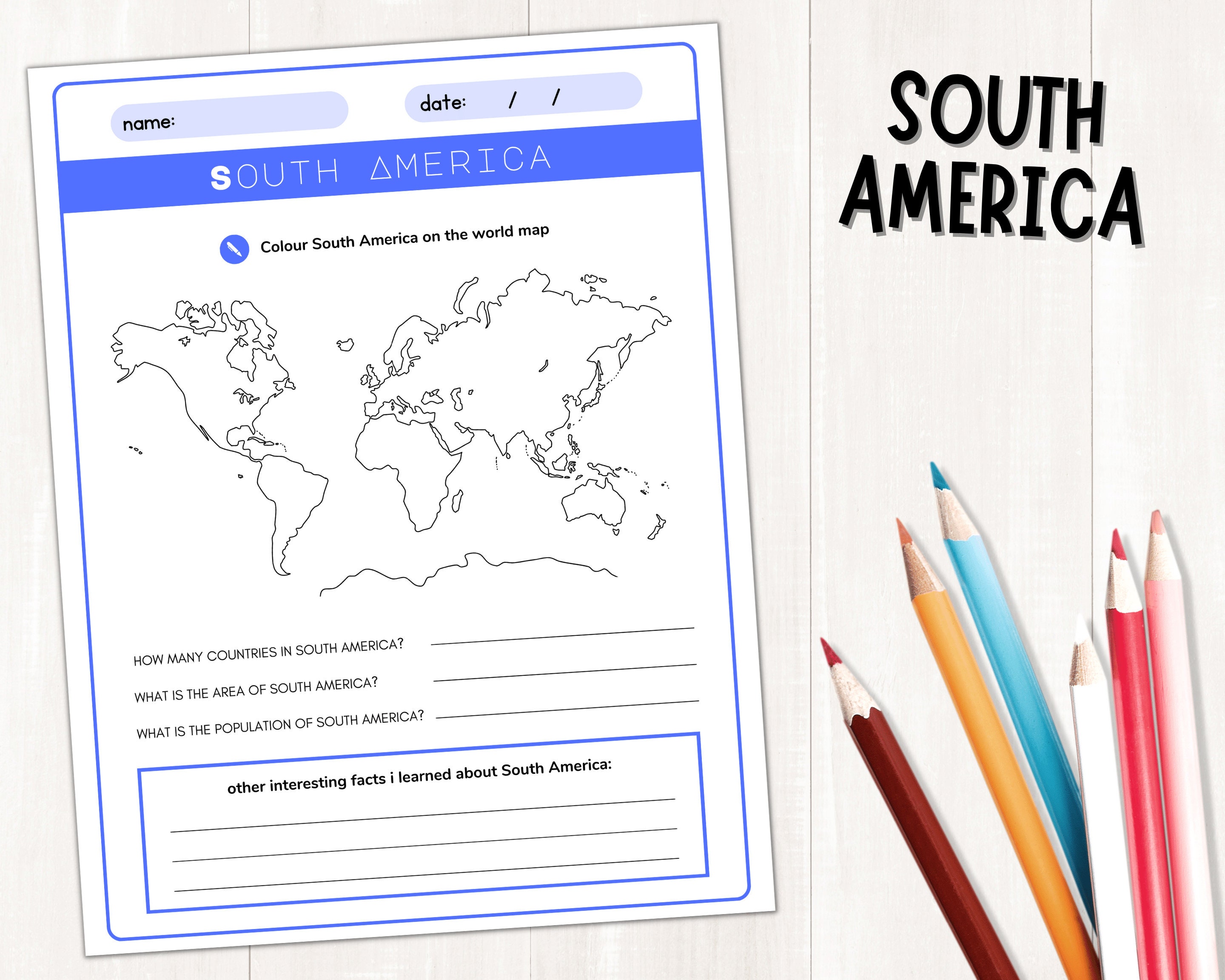 The 7 Continents of the World Worksheets Continents Labeling Worksheet ...