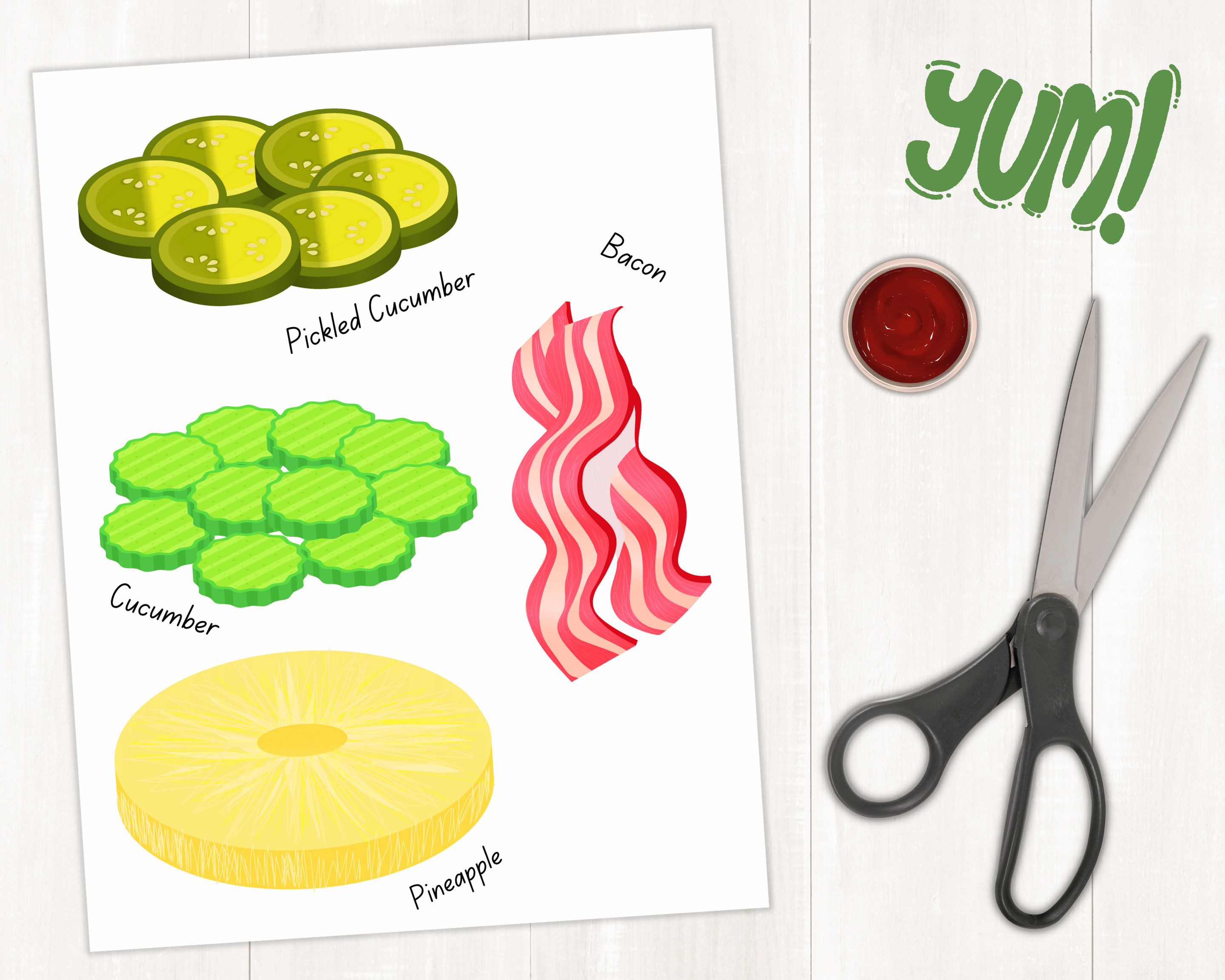 Build a Burger Game for Kids | Pretend Play | Preschool Activity ...