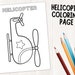 Printable Helicopter Craft | Transportation Craft | Helicopter Cut ...