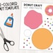 Donut Craft for Kids | Printable Food Craft Activity | Birthday ...