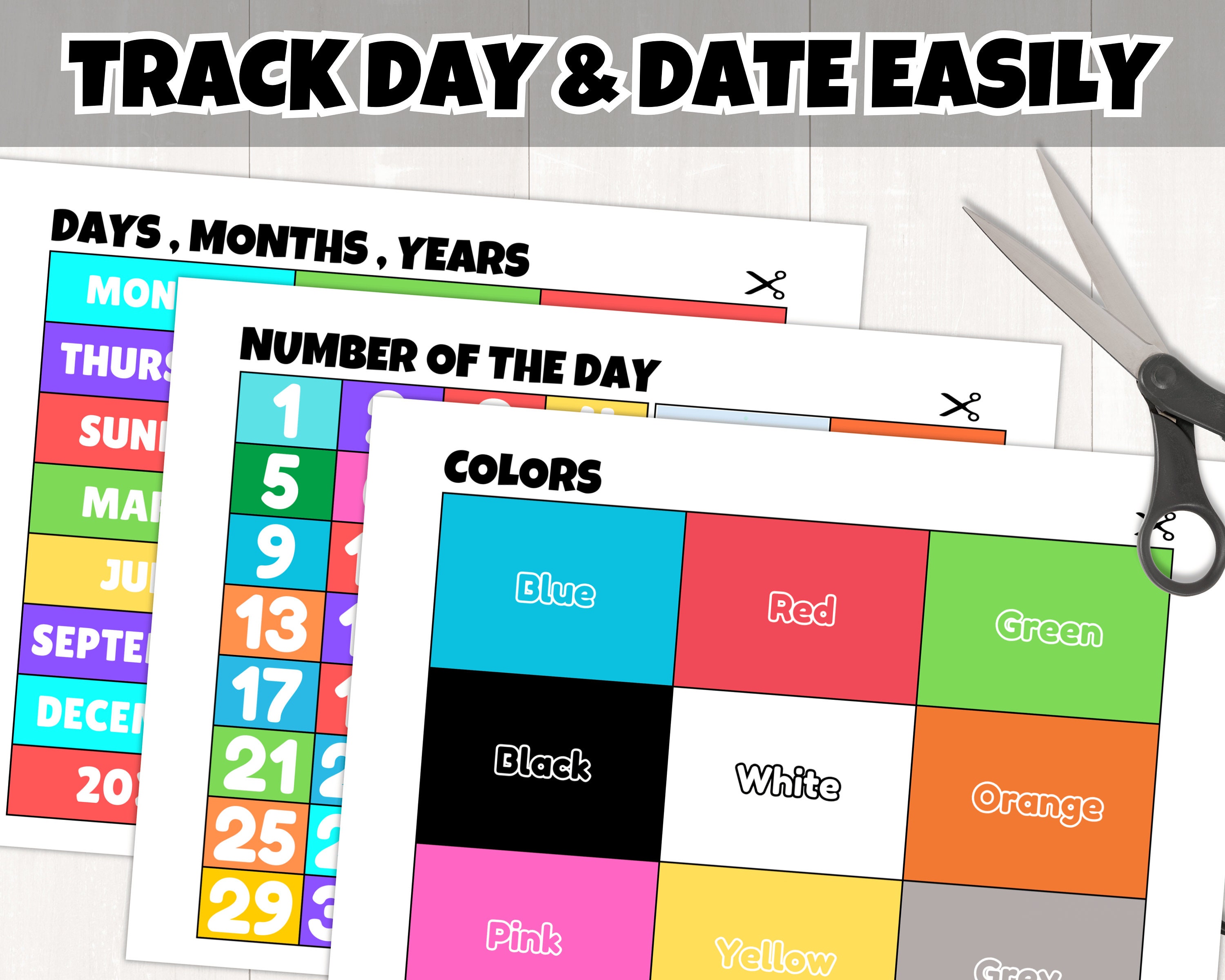 Printable Morning Board I Kids Daily Calendar I All About Today I ...