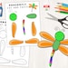 Printable Dragonfly Craft for Kids | Spring Activities | Insect Craft ...