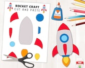 Printable Rocket Craft Outer Space Activities Build a - Etsy