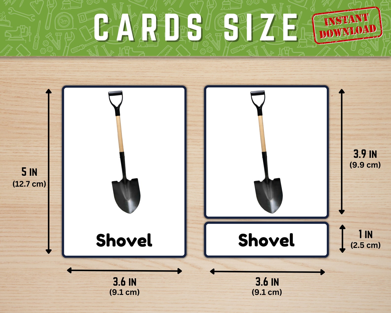 Printable Gardening Tools Flashcards, Garden Tools Montessori 3-parts ...