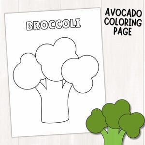 Printable Broccoli Craft Template | Vegetable Craft Activity | Build a ...