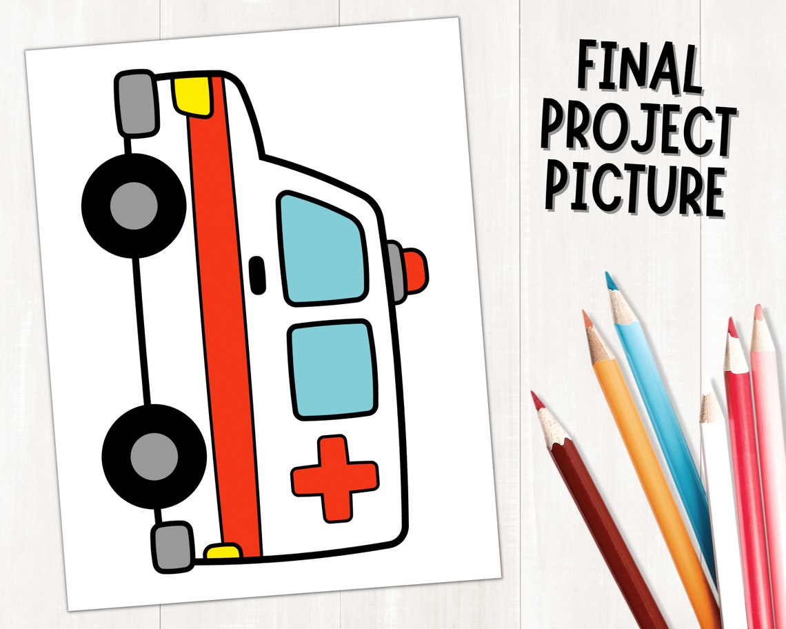 Printable Ambulance Craft, Transportation Craft, Build an Ambulance ...