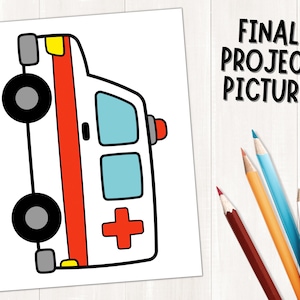 Printable Ambulance Craft, Transportation Craft, Build an Ambulance ...