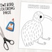 Kiwi Bird Craft Template: New Zealand Animal Activity (PDF Download) - Etsy