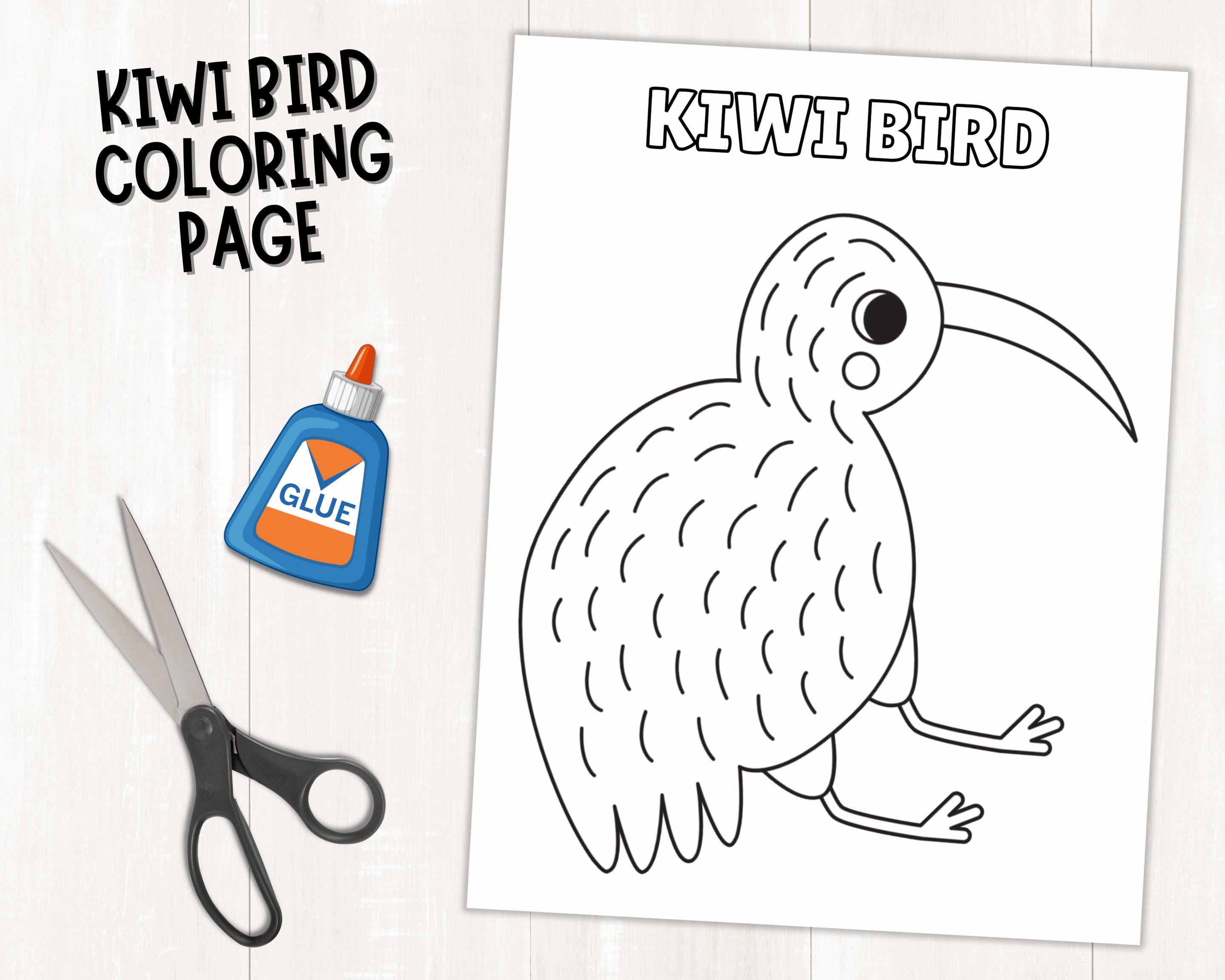 Kiwi Bird Craft Template: New Zealand Animal Activity (PDF Download) - Etsy