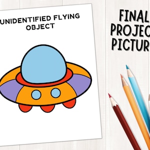 UFO Printable Craft, Outer Space Activity, Build a UFO, Space Ship ...