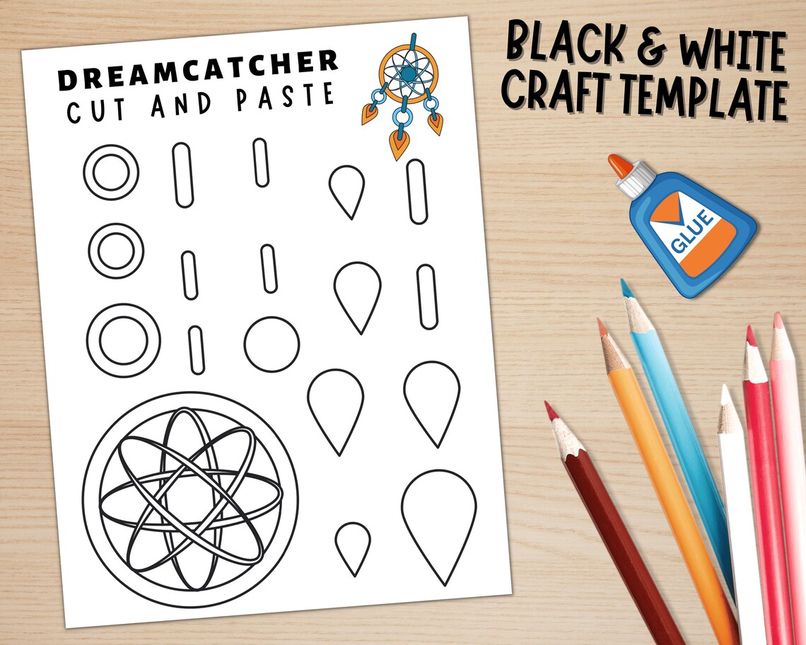 Printable Dreamcatcher Craft | Native American Day Craft Activity ...