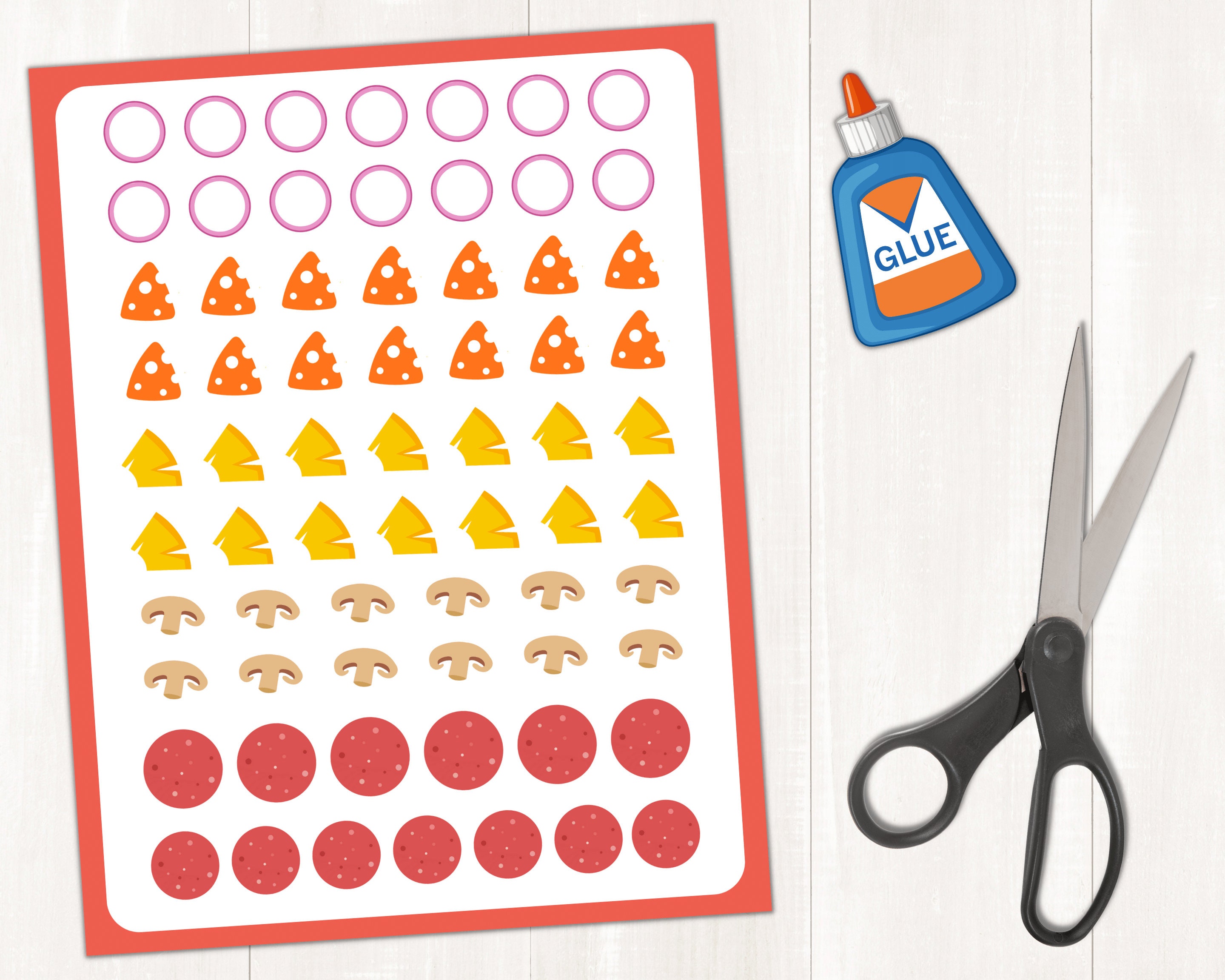 Make Your Own Pizza Activity Sheets | Pizza Craft Printable Template ...