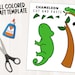Chameleon Craft for Kids, Printable Template, Rainforest Activities ...