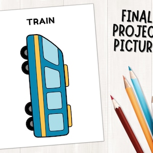 Printable Train Craft | Transportation Craft | Build a Train | Cut and ...