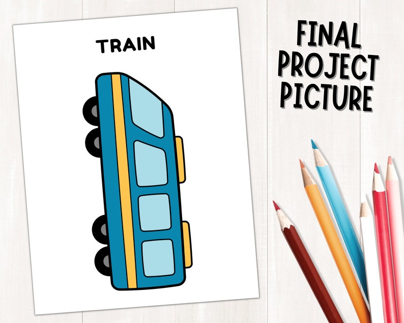 Printable Train Craft | Transportation Craft | Build a Train | Cut and ...