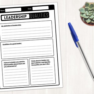 Leadership Skills Worksheets | Leadership Lessons | Leadership ...