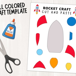 Printable Rocket Craft | Outer Space Activities | Build a Rocket ...
