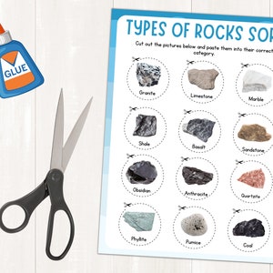 Types of Rocks Sorting Activity | Sedimentary, Igneous and Metamorphic ...