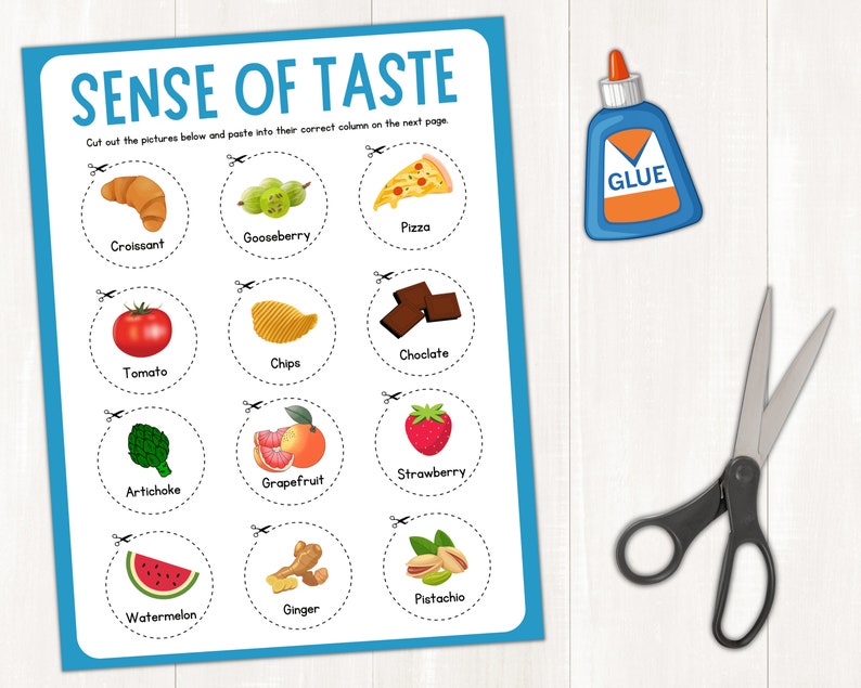 Sense of Taste Sorting Activity | Sorting Food Based on Taste Activity ...